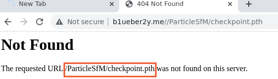 Error when trying to download checkpoint.pth · Issue #17 · bytedance/particle-sfm · GitHub