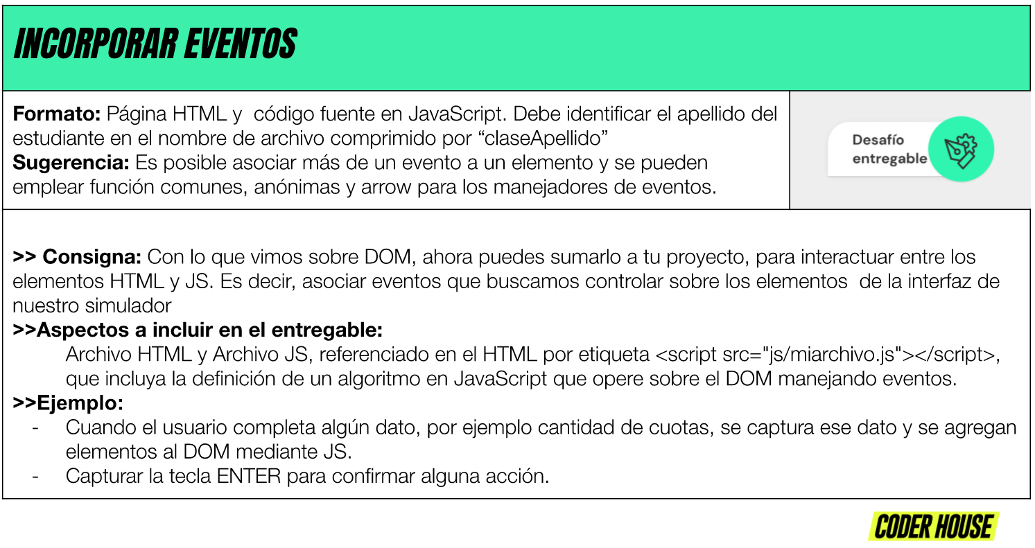 GitHub - jeepers22/js-entregable-2: 2do desafío entregable, incorporación de eventos