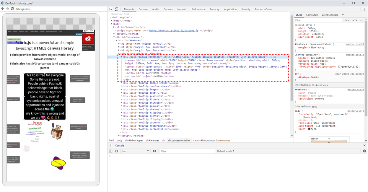 [QUESTION] Performance issues in the mobile environment due to the difference of the canvas size ...
