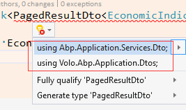 The namespace confuse for "Abp.Application.Services.Dto" and "Volo.Abp.Application.Dto". · Issue ...