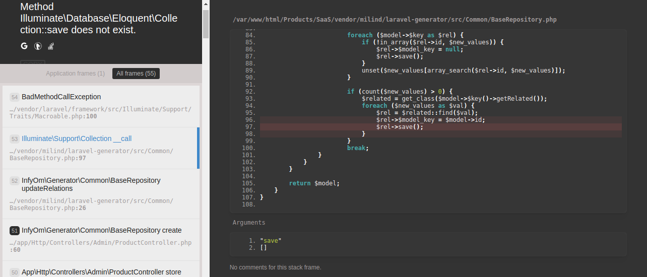 Hasmany Relation Gives Error · Issue 580 · Infyomlabs Laravel Generator · Github