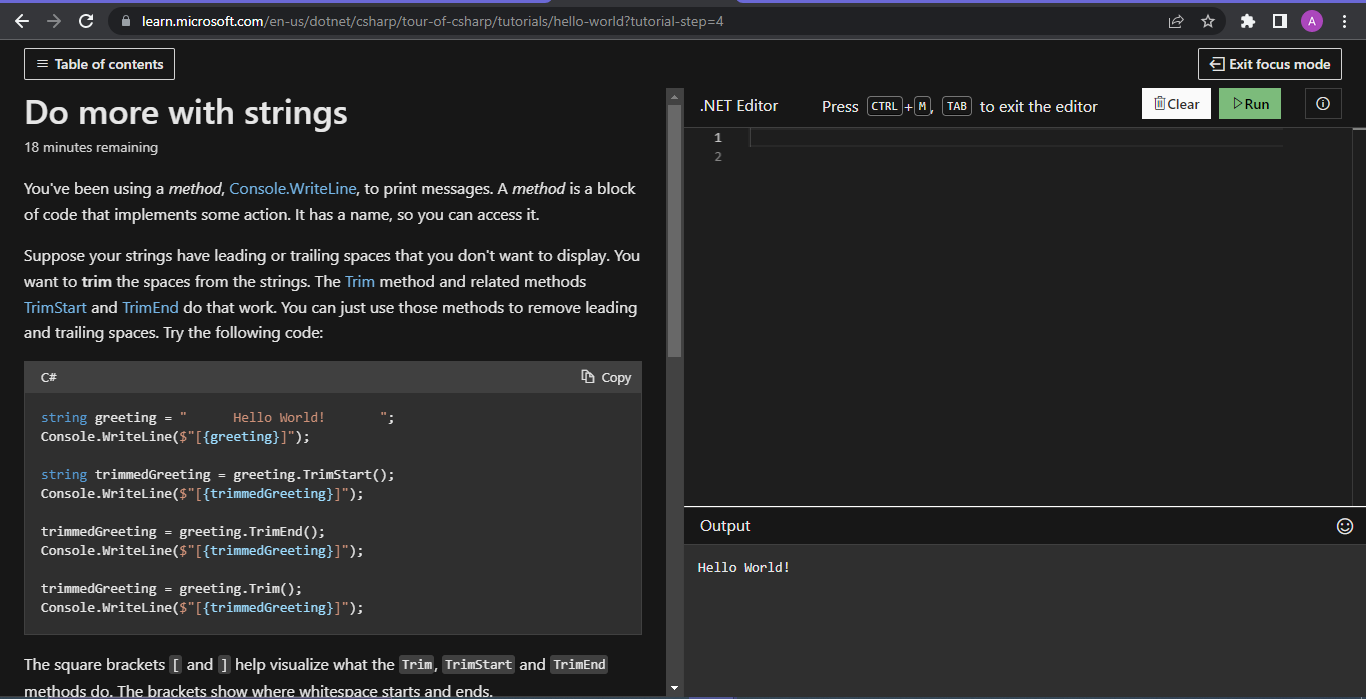 Steps in the editor are not the same in the content documentation ...