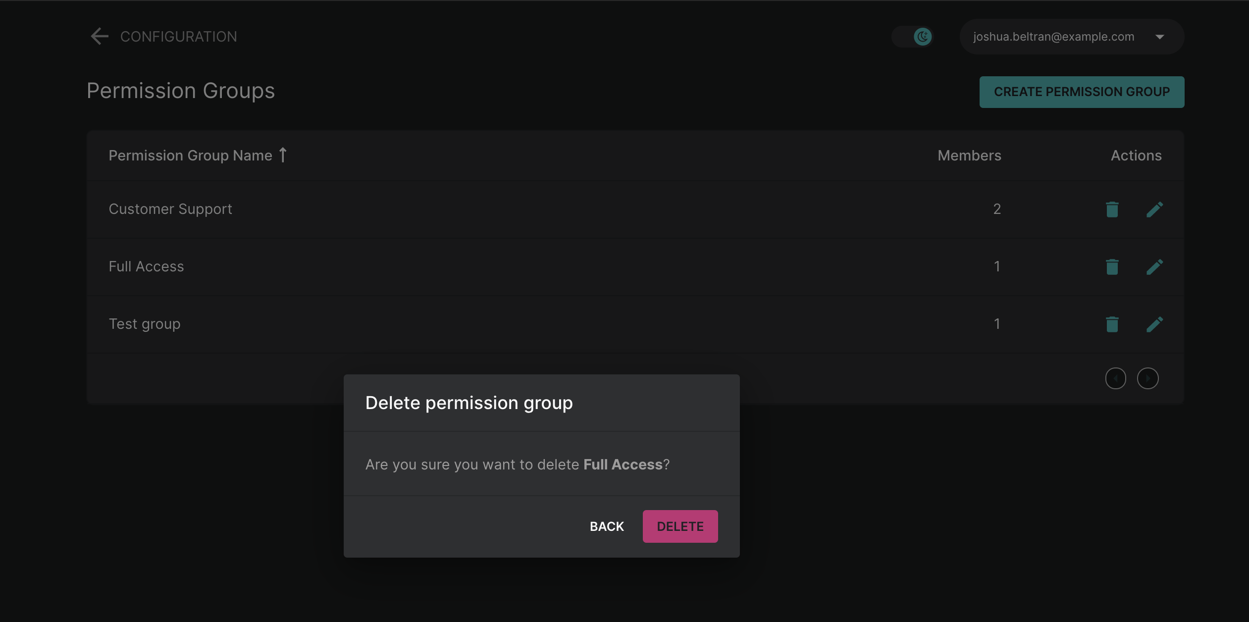 No info is shown when trying remove group with out of permission scope · Issue #502 · saleor ...