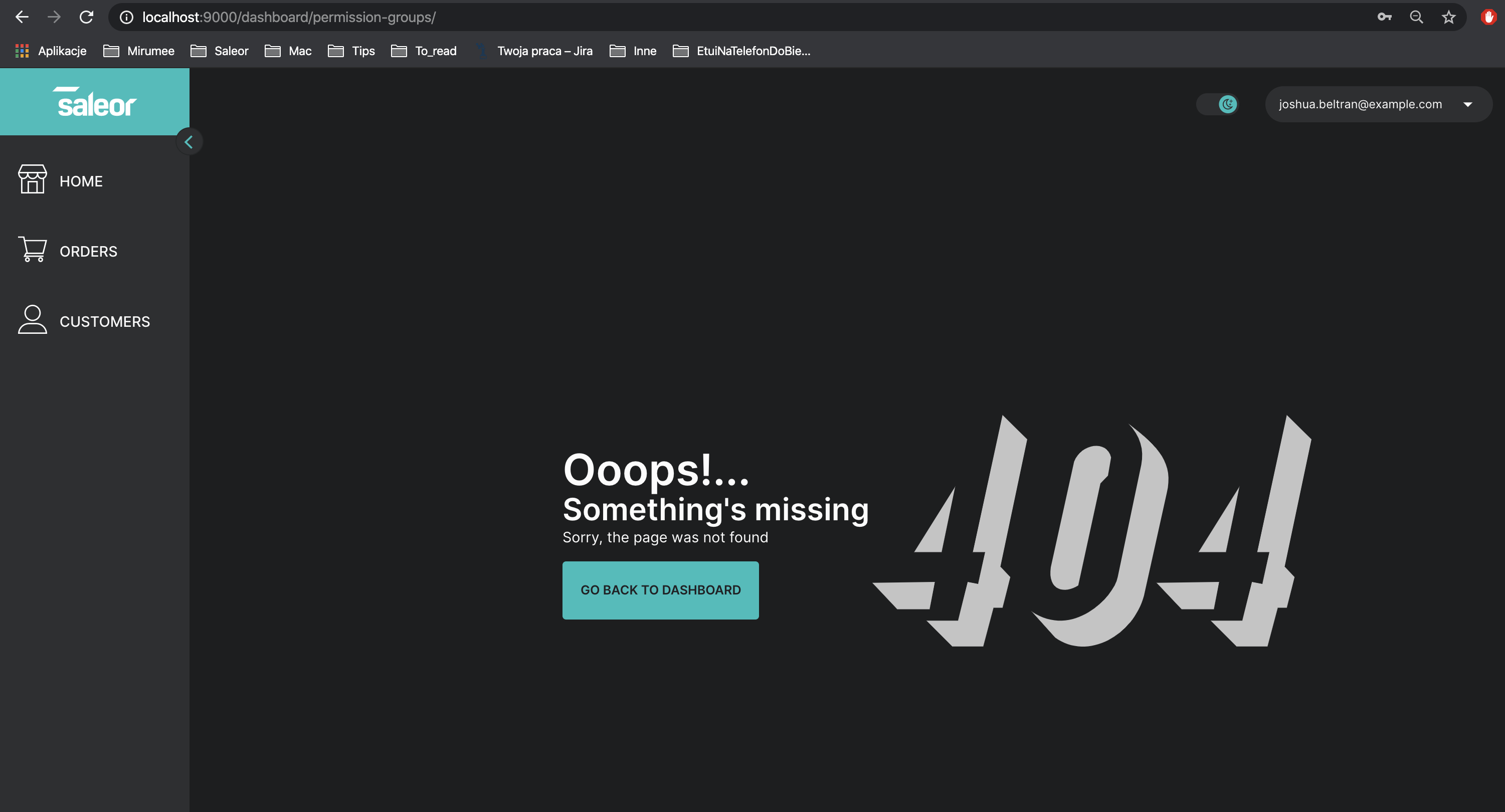 After logging out from admin and log in as the different user I get an error page · Issue #505 ...