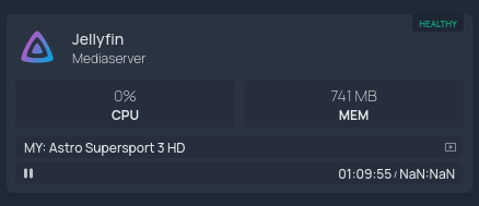 [Bug] Jellifin widget: NaN for live broadcasts · Issue #1866 · gethomepage/homepage · GitHub