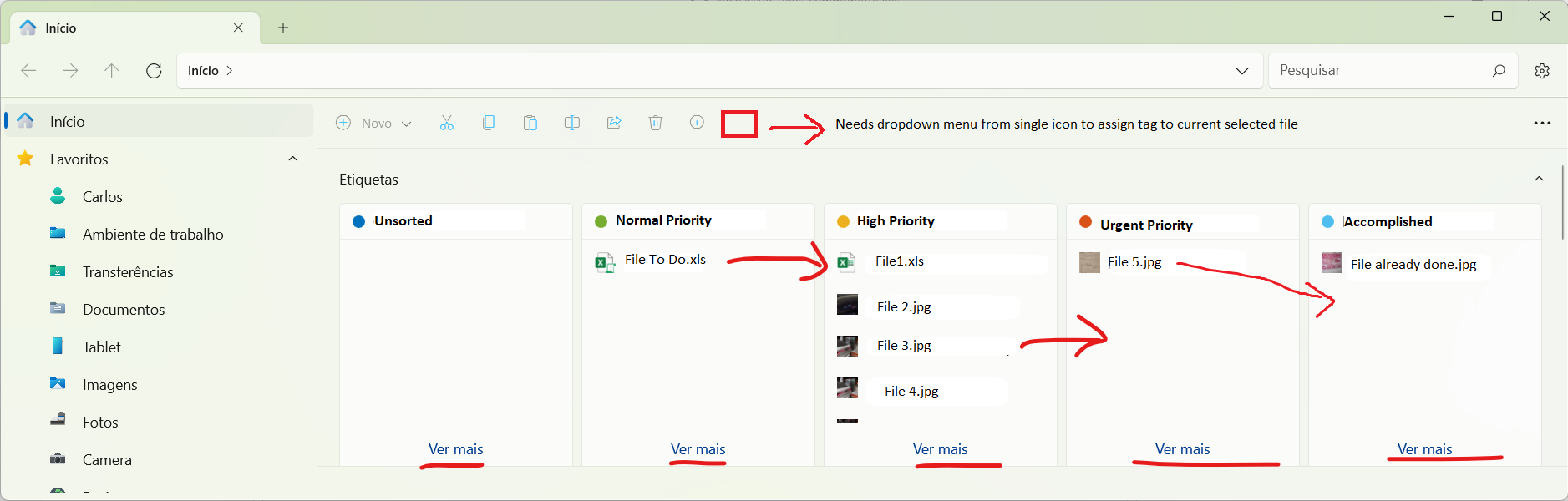 Improve Tags Home widget · Issue #11467 · files-community/Files · GitHub