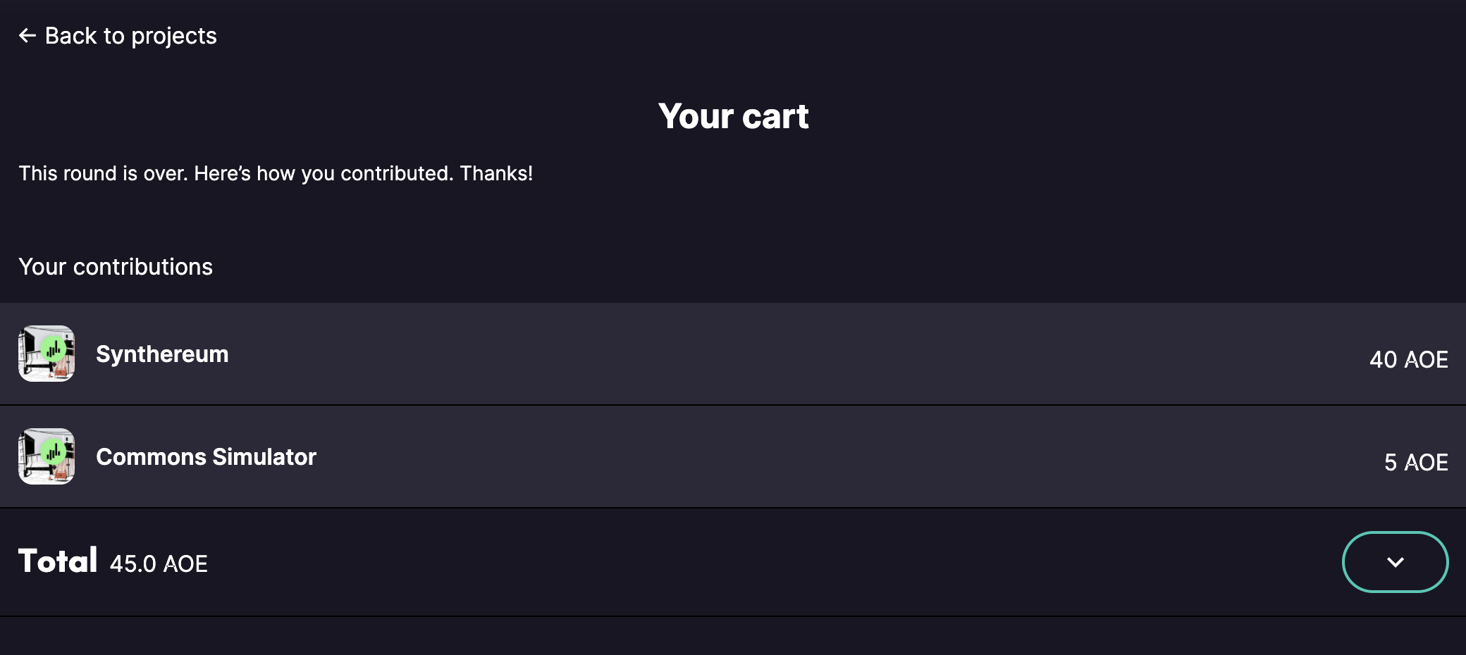 Cart info in tallying phase incorrect · Issue #104 · ethereum/clrfund · GitHub