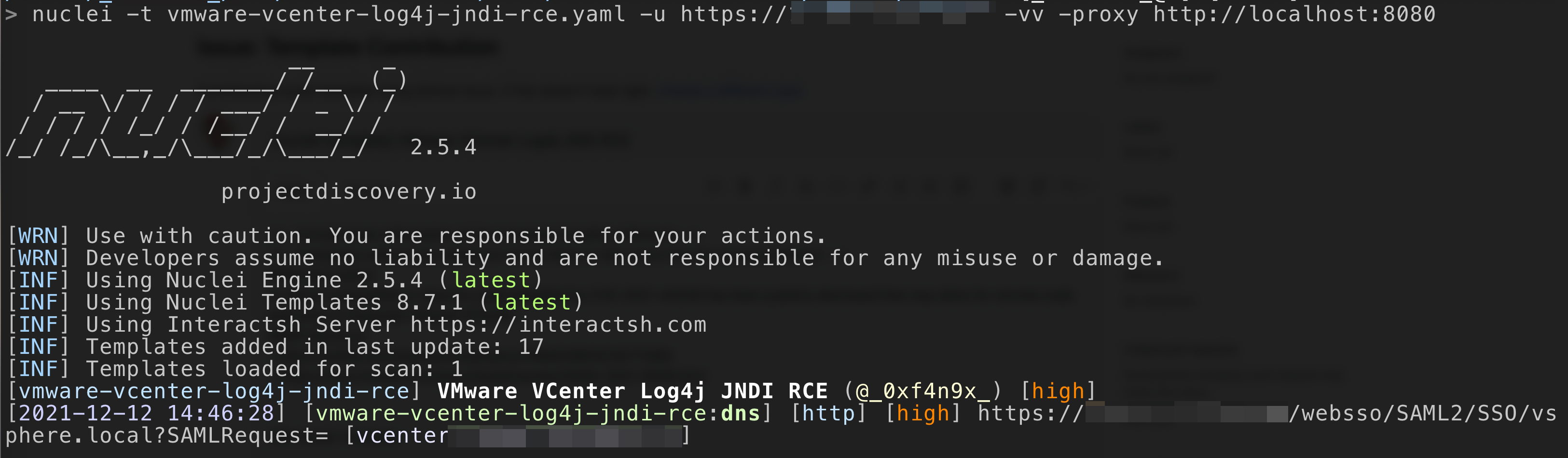 [nuclei-template] VMware VCenter Log4j JNDI RCE · Issue #3329 · projectdiscovery/nuclei ...