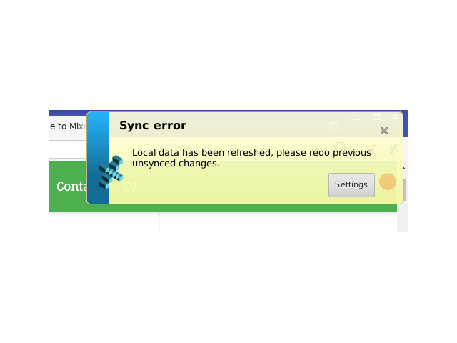 Sync error. Local data has been refreshed, please redo previous unsynced changes · Issue #287 ...