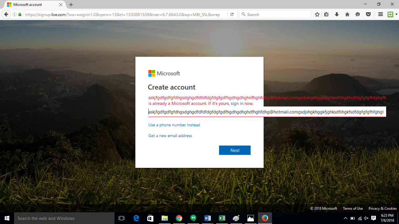 shows email id exists and prompts invalid mail id when try to login ...