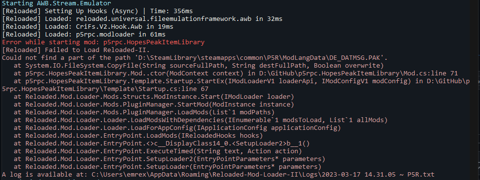cannot fix CS0234 - want to make a language selection for game mod · Issue #6 · Sewer56/p5rpc ...