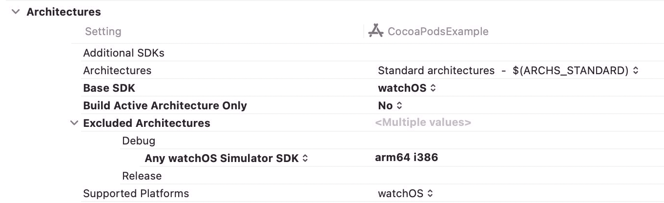 Missing required architecture arm64 with Realm 5.4.4 against watchOS 7 ...