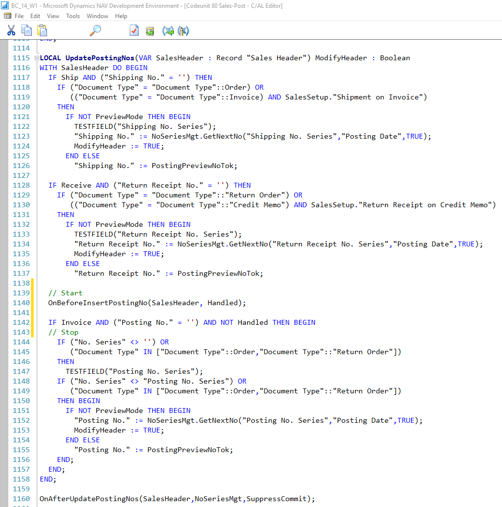 [Event Request] Codeunit 80 - onBeforeInsertPostingNo · Issue #3090 · microsoft/ALAppExtensions ...