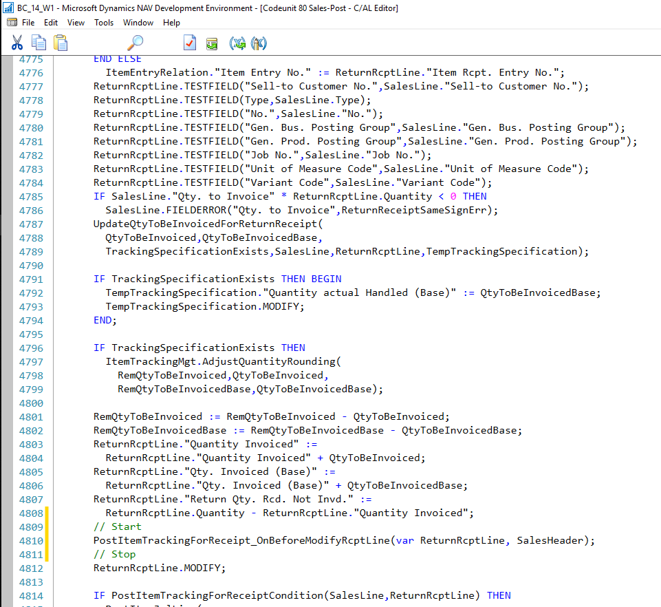 Event Request Codeunit 80 Postitemtrackingforreceiptonbeforemodifyrcptline · Issue 3095 