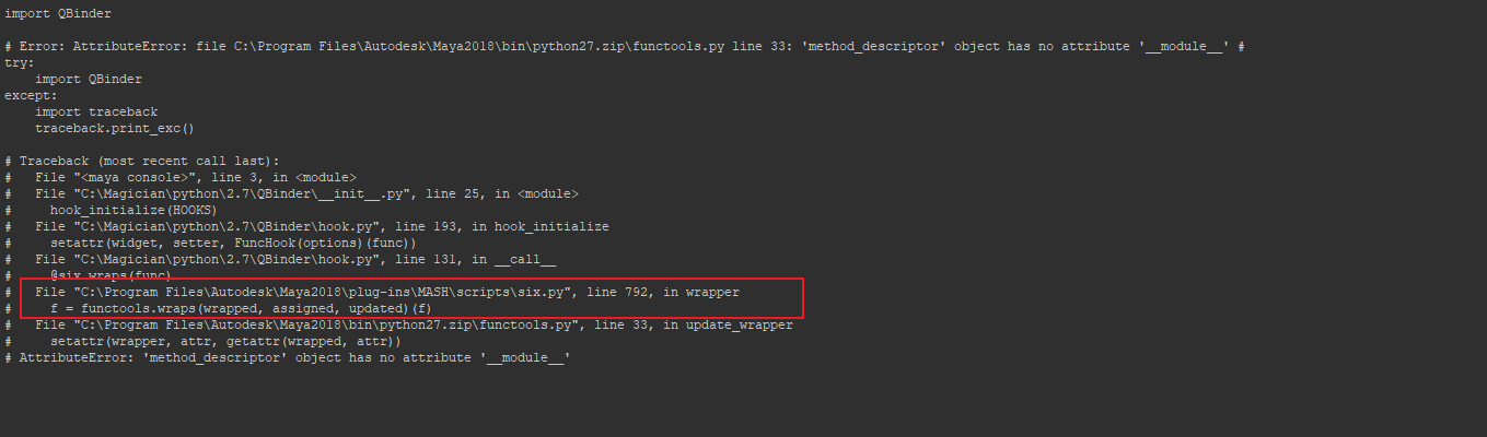 Six module version too old raise Error · Issue #4 · FXTD-ODYSSEY/QBinder · GitHub
