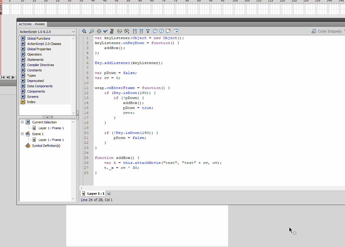 Key.isDown mixed with KeyListener diverges from Flash player behavior ...