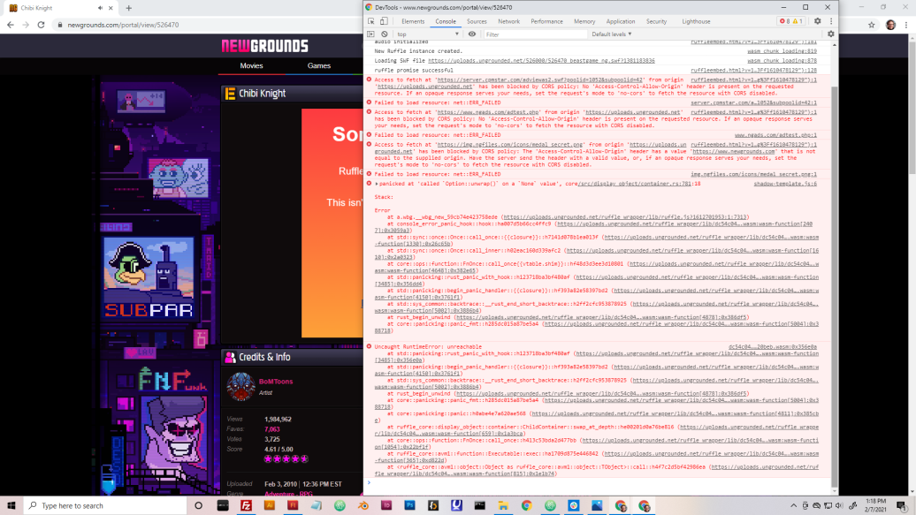Crash in original Chibi Knight when leaving dungeon area: Called `Option::unwrap()` on a 'None ...