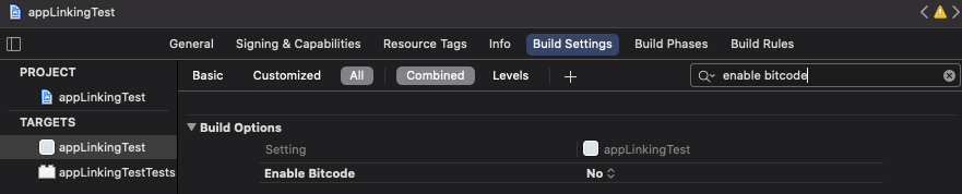 Bitcode bundle could not be generated error because AGConnectAppLinking was built without full ...