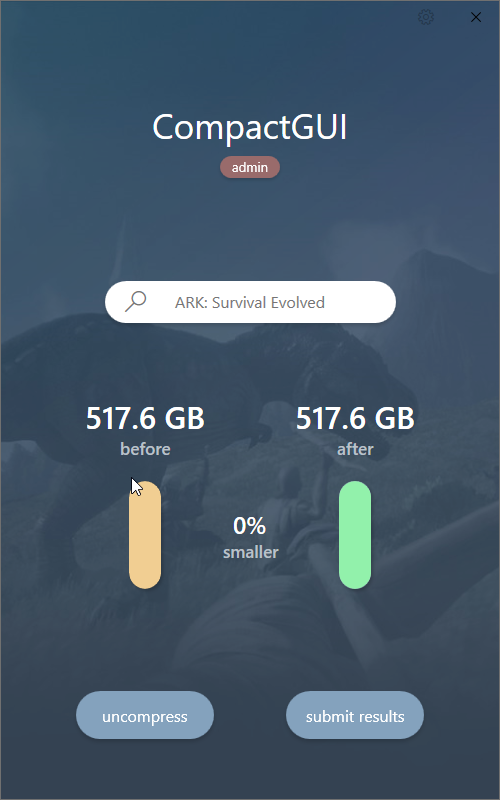 ARK no folder size change · Issue #267 · IridiumIO/CompactGUI · GitHub