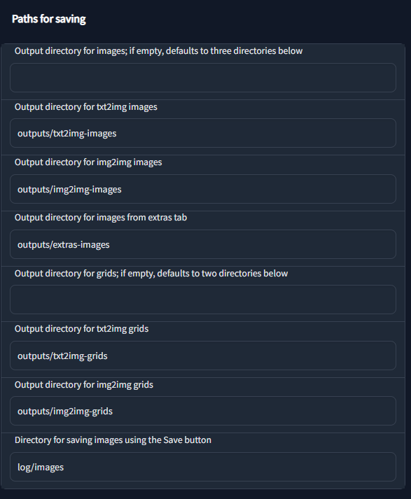 How to change output folder of webui? · AUTOMATIC1111 stable-diffusion-webui · Discussion #4551 ...