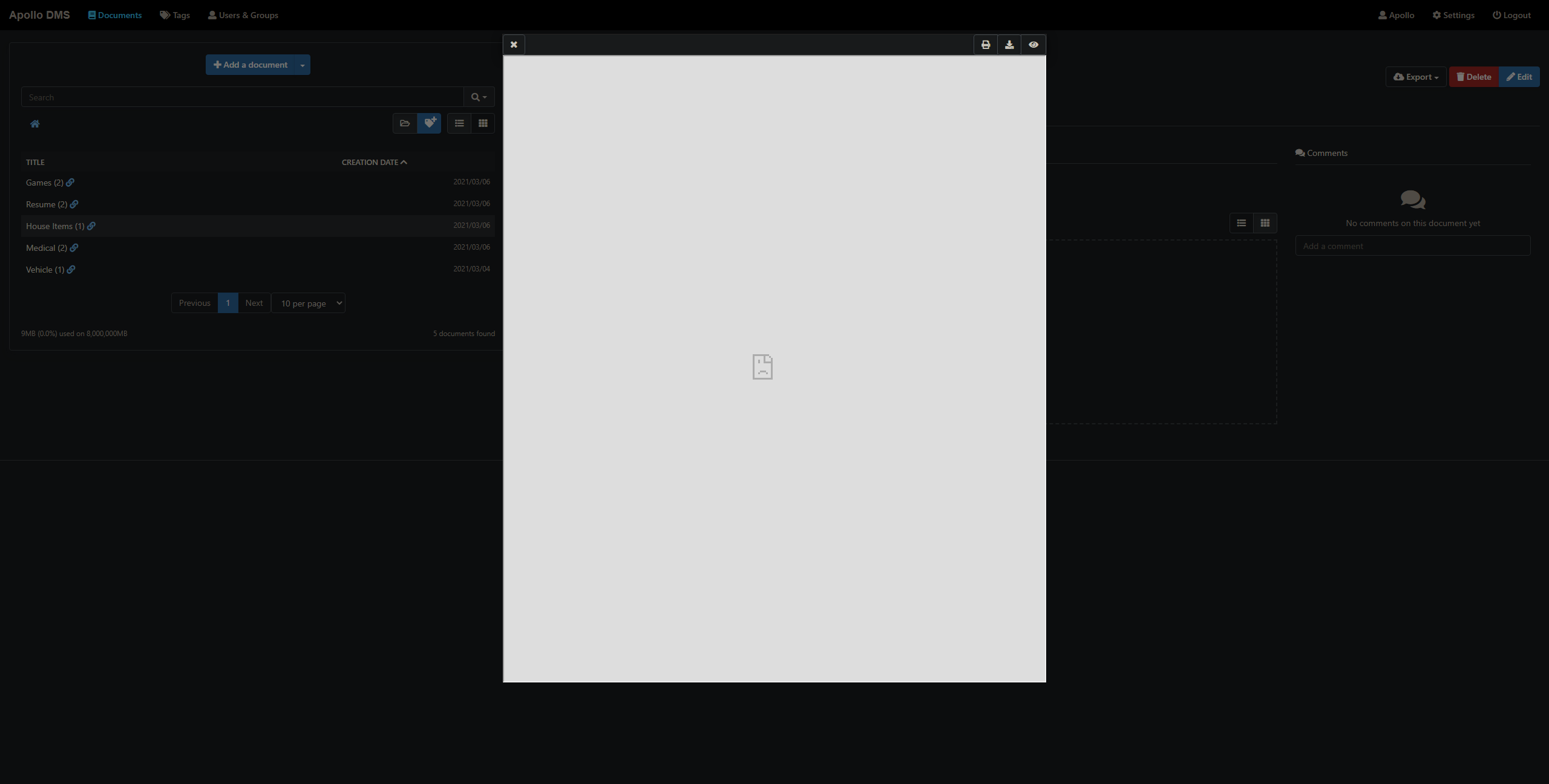 Unable to View Documents · Issue #537 · sismics/docs · GitHub