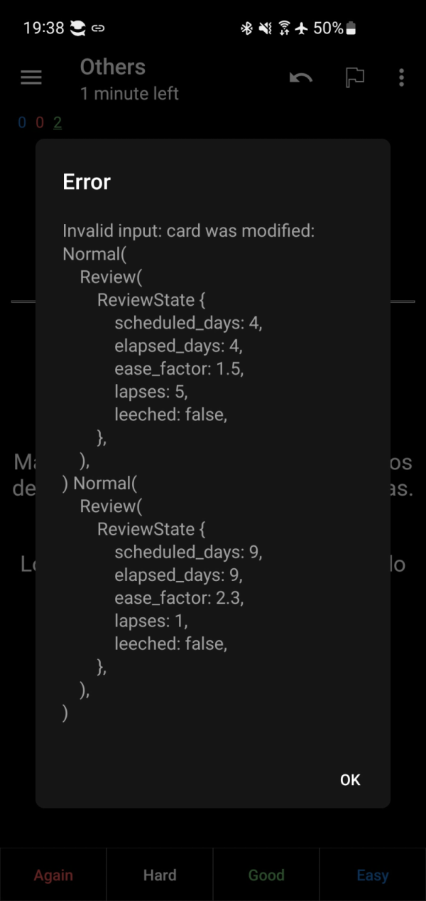[Bug] Error: Invalid input: card was modified after unsuspending a card while studying · Issue ...