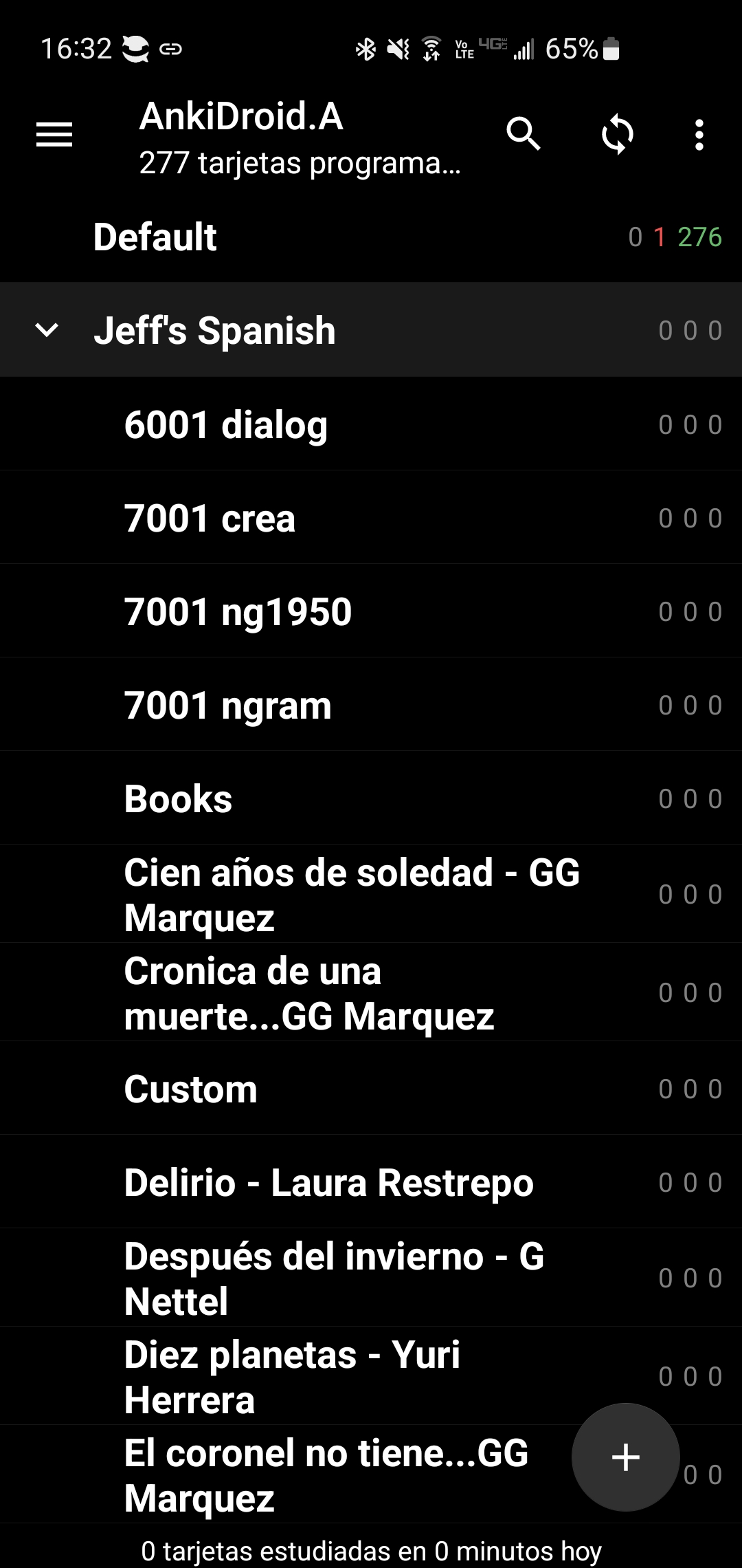 Bug New Install Alpha93 Syncing A Large Collection With Subdecks All Cards In Default Deck 
