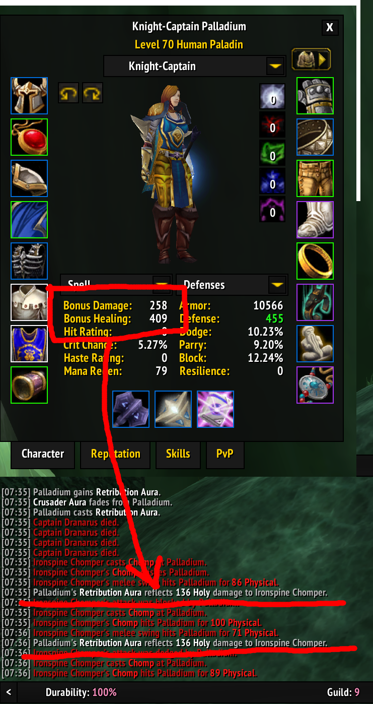 [paladin] Retribution Aura scaling with spellpower · Issue #1015 ...
