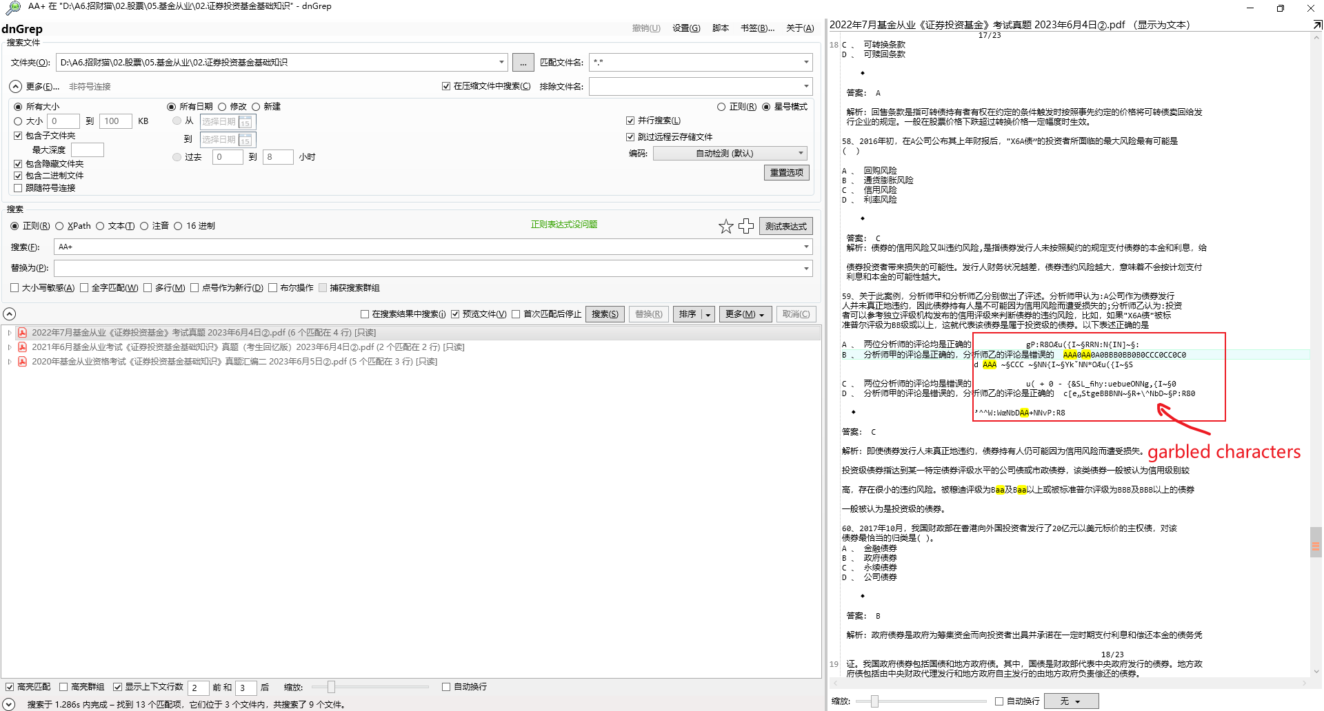 Garbled Characters For The Seach Result · Issue 869 · Dngrepdngrep · Github