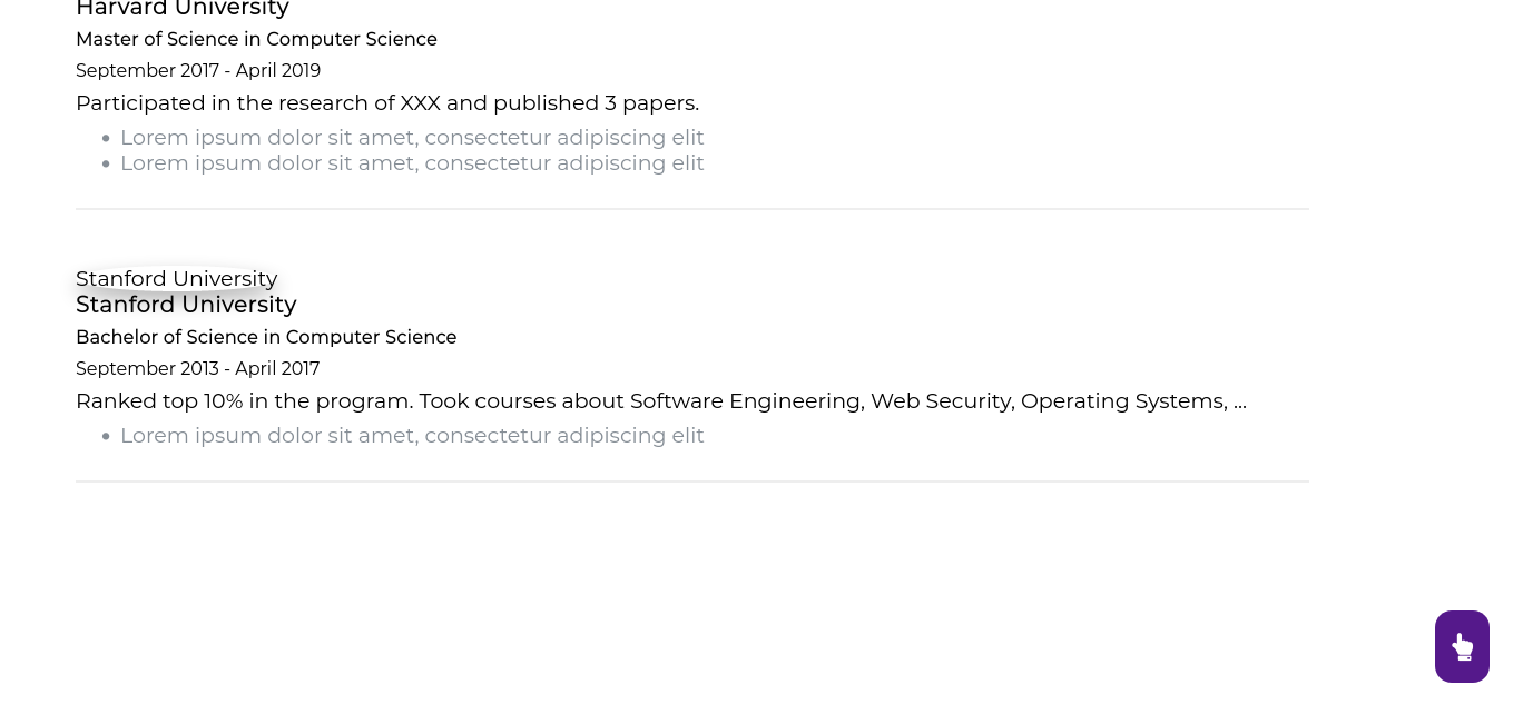 Education Logo Looks Weird If User Doesn't give the Logo in Portfolio ...