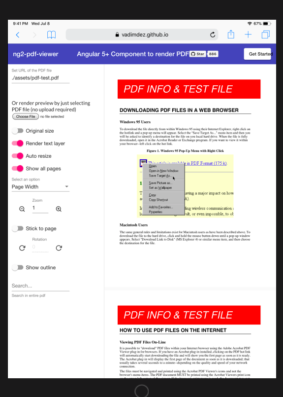 Fail to view on iOS 12.4.5 · Issue #358 · stephanrauh/ngx-extended-pdf ...