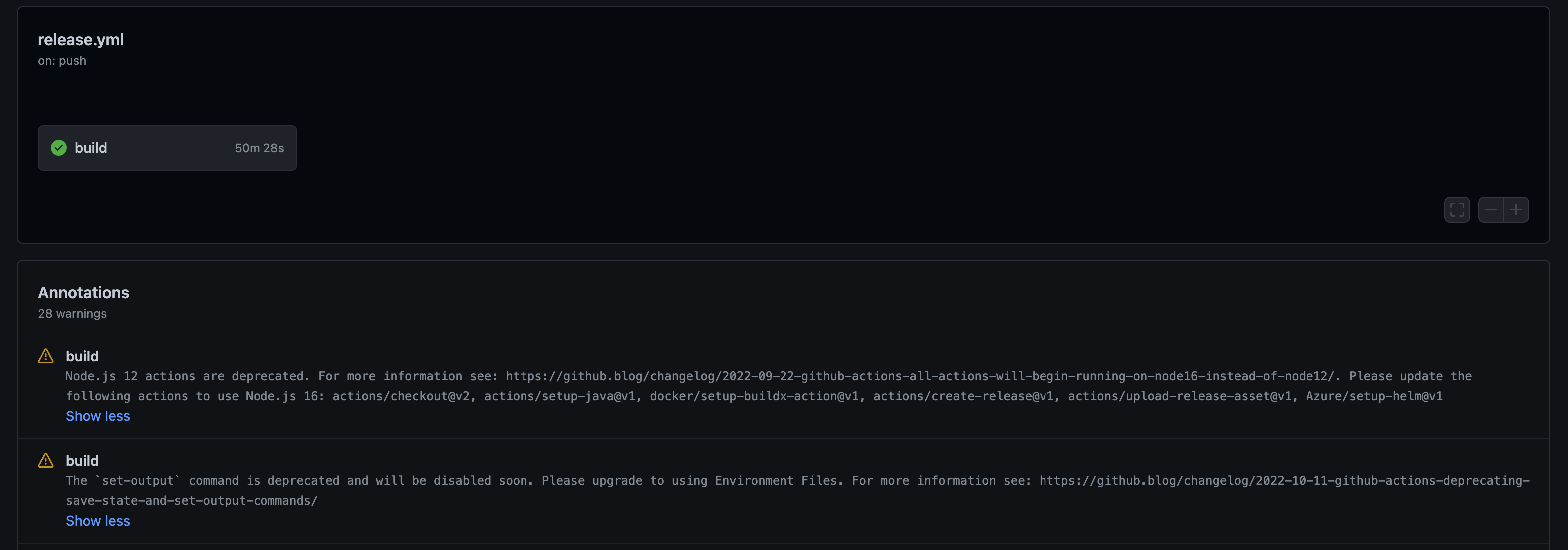 [CI/CD] GitHub Action Warnings · Issue #2247 · eclipse-dirigible/dirigible · GitHub