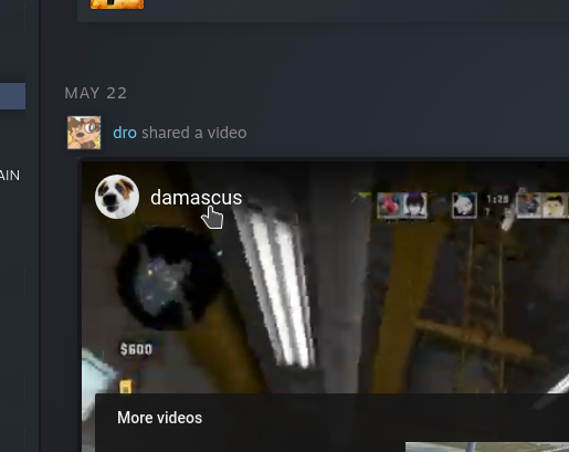 Game Community Section Clicking On Youtube Video Opens Weirdly · Issue 9530 · Valvesoftware