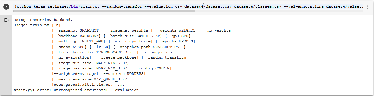 train issue · Issue #387 · fizyr/keras-retinanet · GitHub