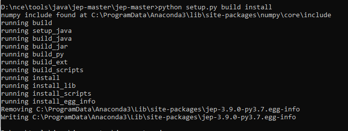 Unable to install jep with pip on Windows · Issue #160 · ninia/jep · GitHub