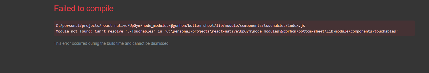 Why is './Touchables' not there · Issue #524 · gorhom/react-native-bottom-sheet · GitHub
