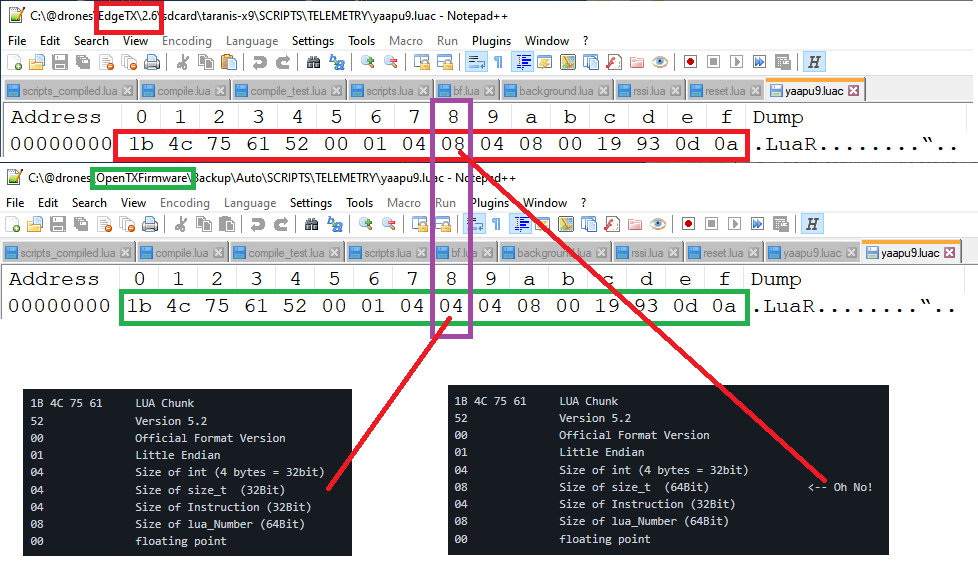 Lua files compiled on EdgeTX 2.6 Companion incompatible with the Radio · Issue #1611 · EdgeTX ...