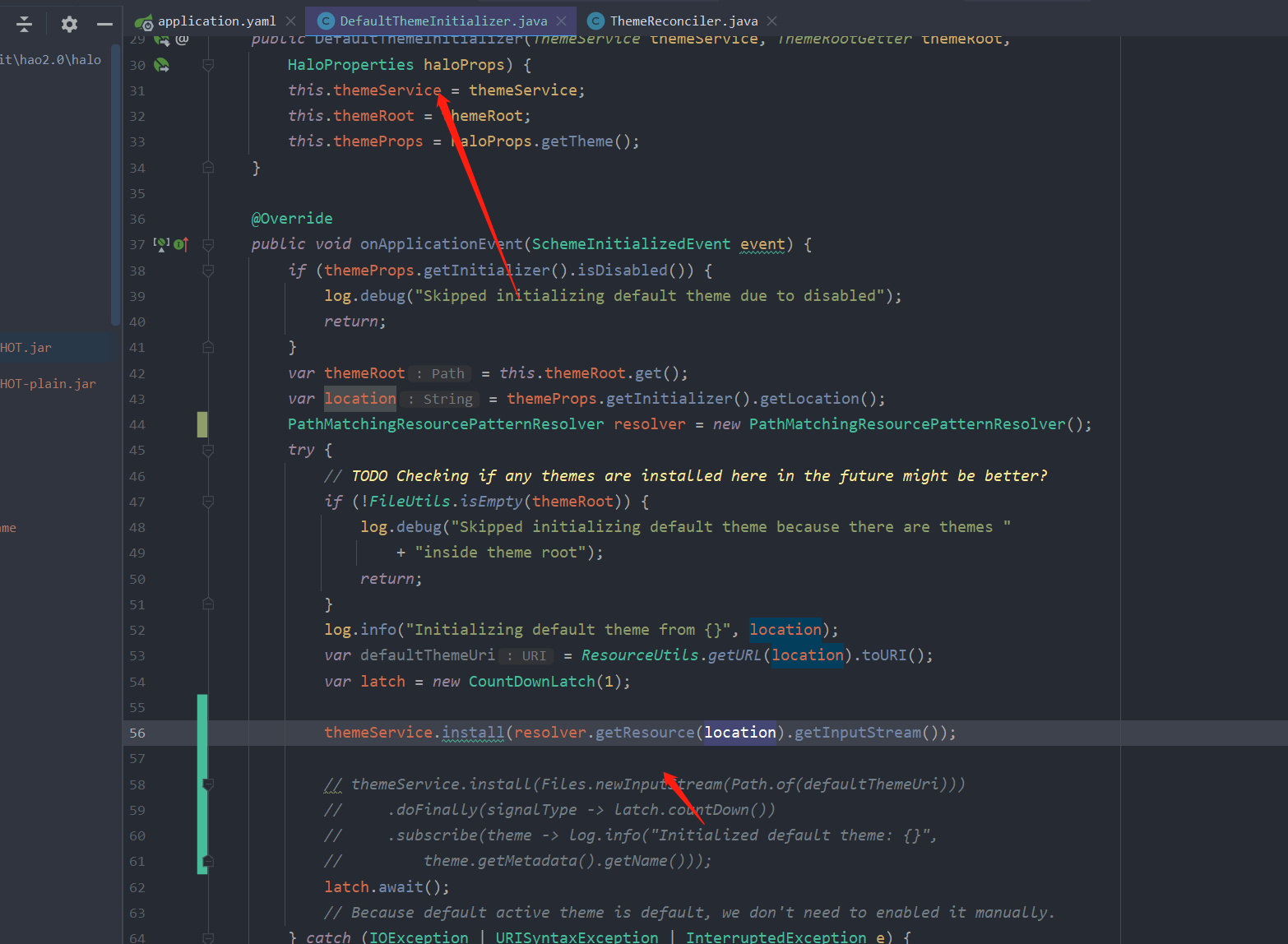 打包成jar后运行报错，读不到资源主题文件 · Issue #2910 · halo-dev/halo · GitHub