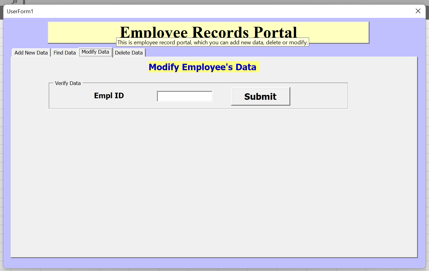 GitHub - santos-k/Employee-Record-in-Excel-VBA-Form: Intractive ...