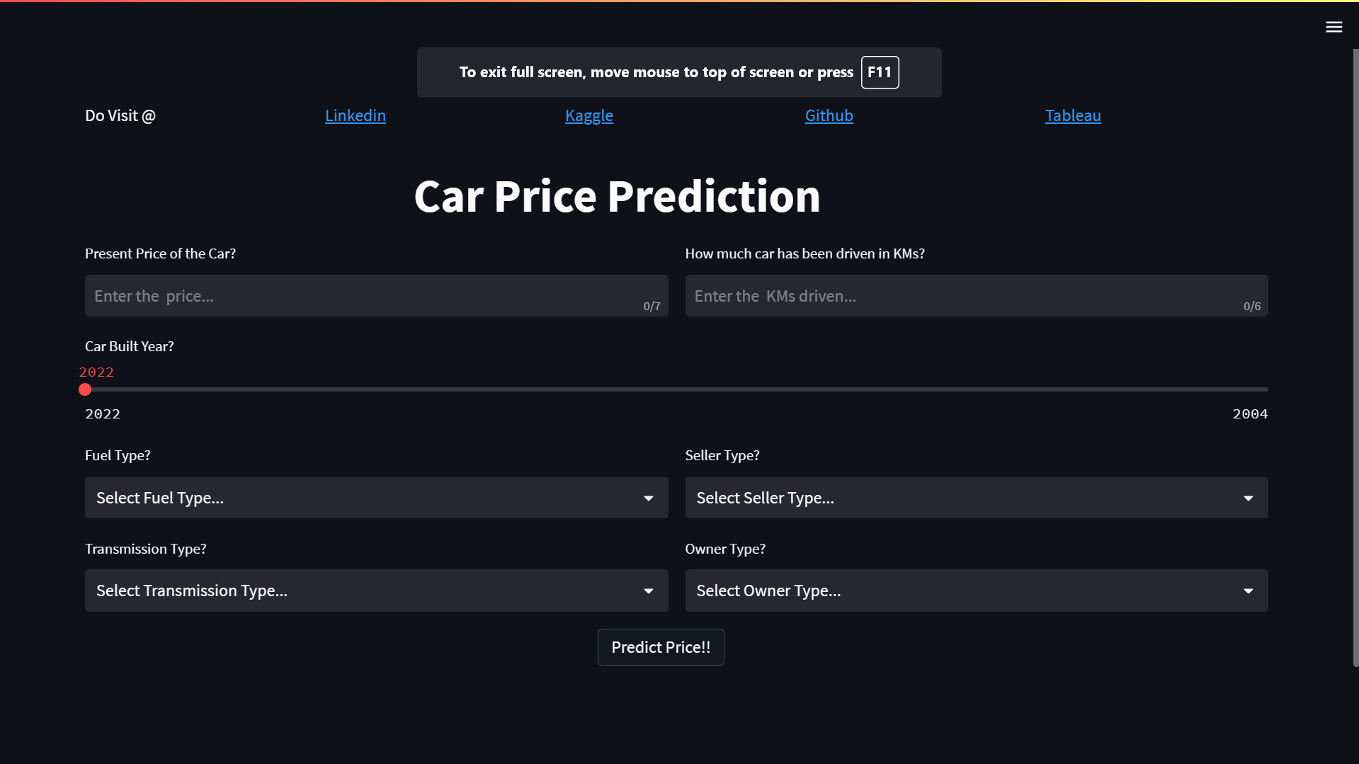 GitHub - santos-k/Car-Prive-Prediction-with-dashboard: The data science ...