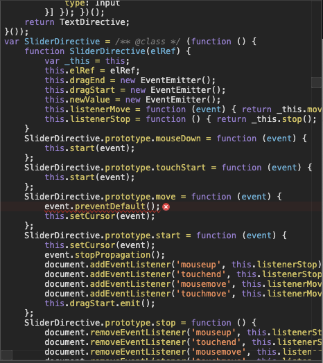 ngx-color-picker.js:528 Unable to preventDefault inside passive event ... ngx-color-picker.js:528 Unable to preventDefault inside passive event ...