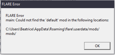 Launching Flare from Windows installer results in error · Issue #1609 ...
