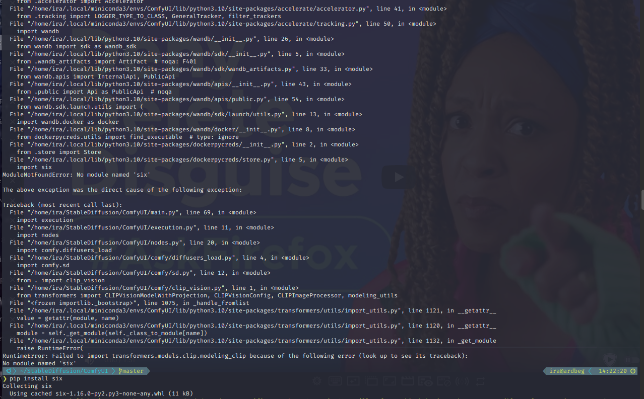 missing requirements for initial install · Issue #1400 · comfyanonymous/ComfyUI · GitHub