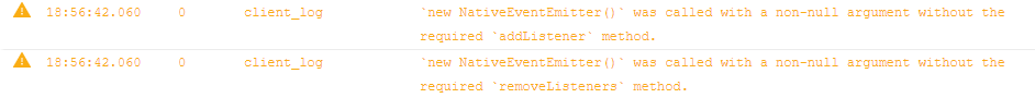 Rn 0650 Require Some Listener Methods On The Nativemodule It Warns When Call The