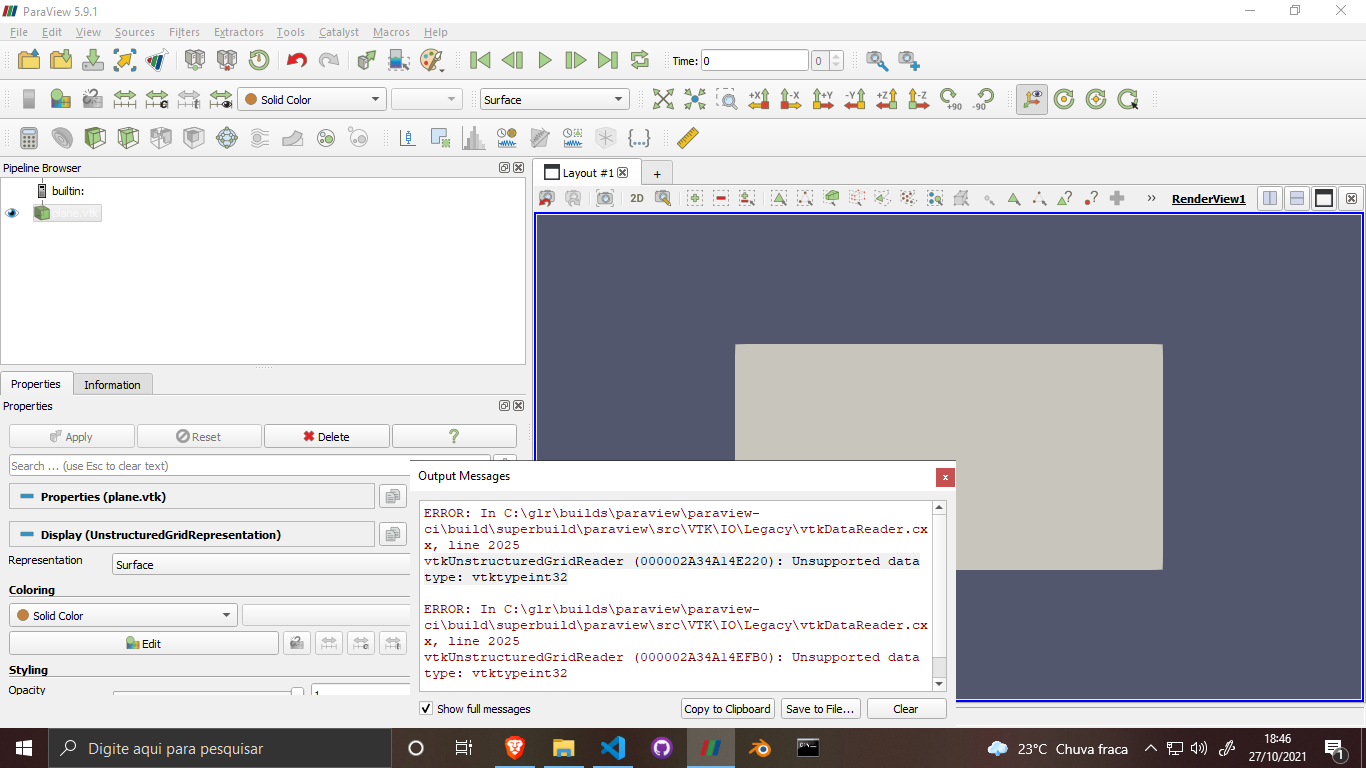 vtkUnstructuredGridReader (000002A34A14E220): Unsupported data type: vtktypeint32 · Issue #739 ...