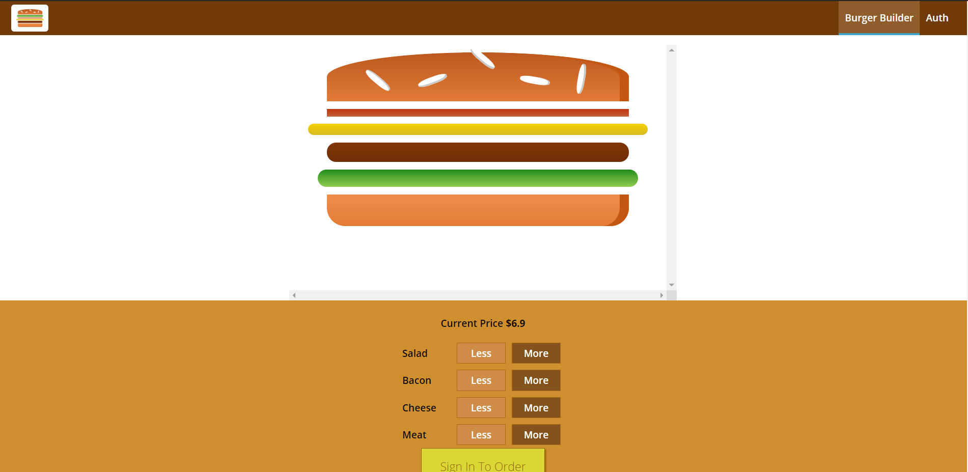 Github Anuragarwalkarburger Builder Simple Burger Builder Using React 16 Redux