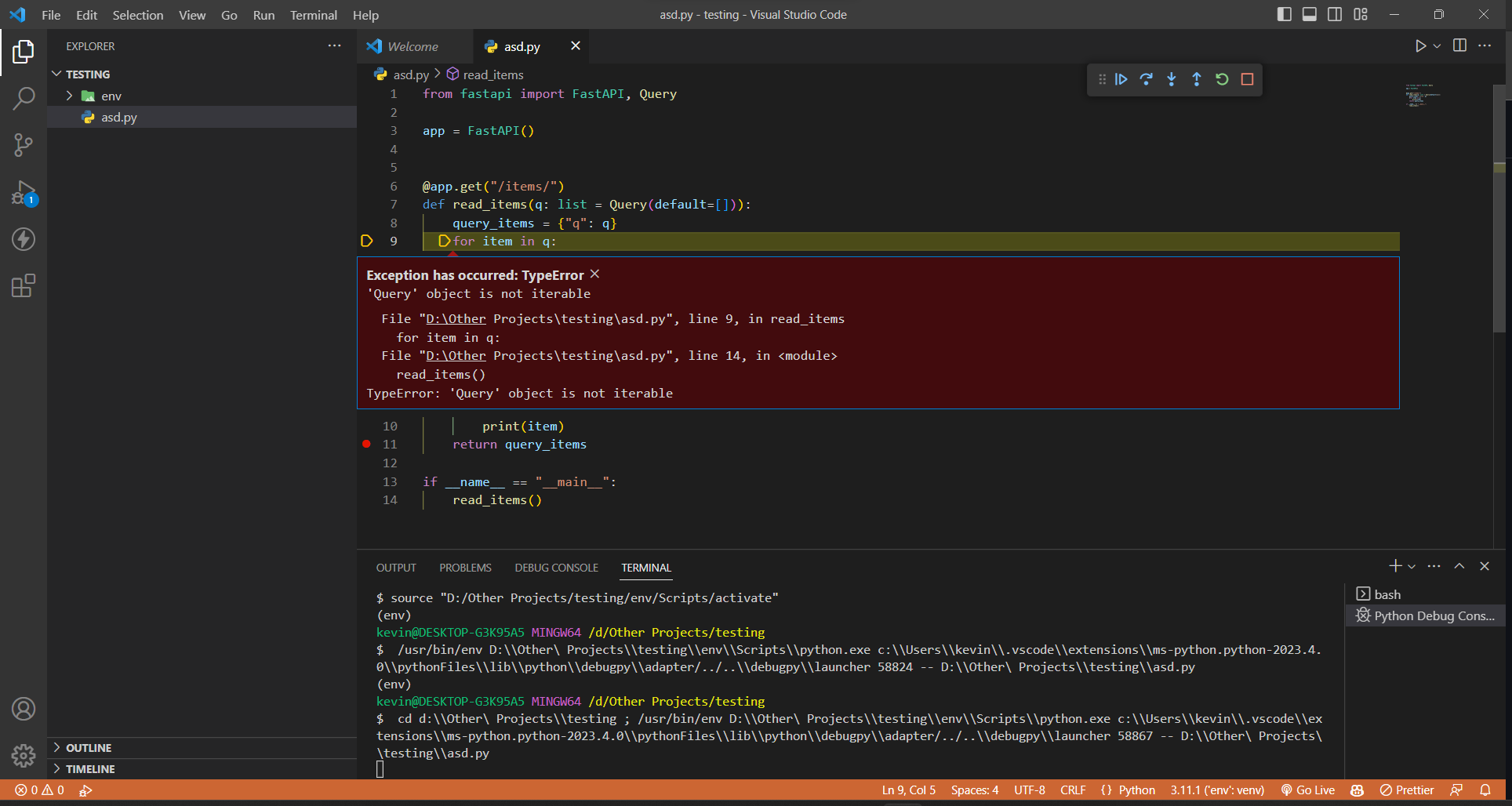 Error using Query Parameters with list or set · fastapi fastapi · Discussion #9229 · GitHub