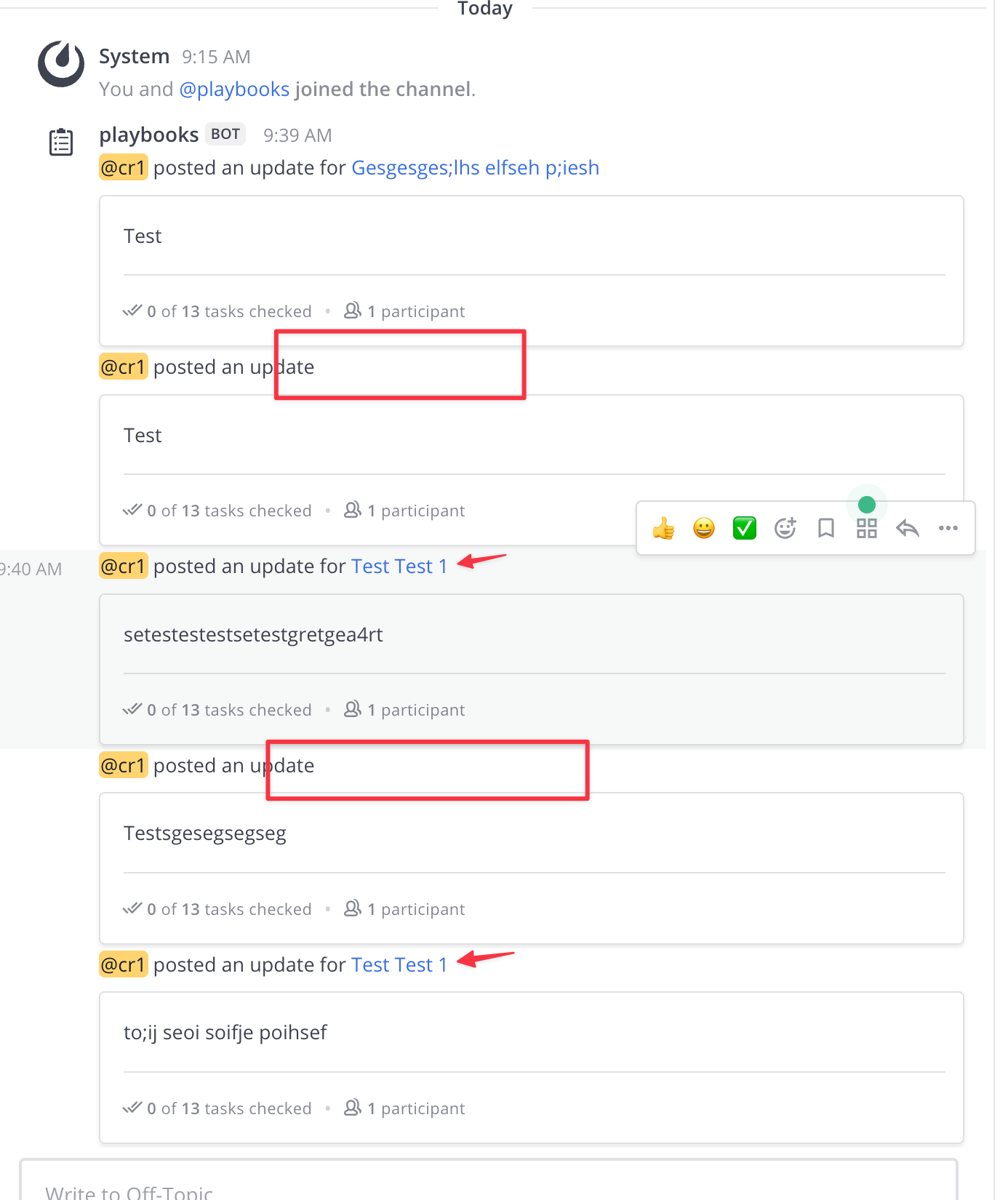 missing run names for status update messages · Issue #1647 · mattermost/mattermost-plugin ...