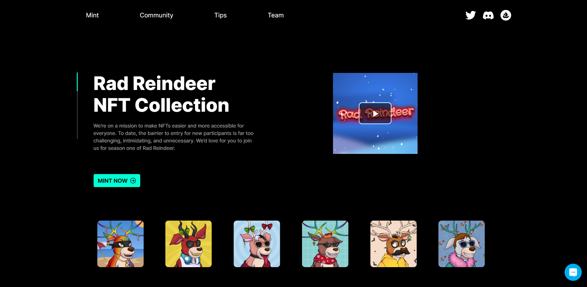 GitHub - cocadev/vue-nft-rad: rad-reindeer-v2