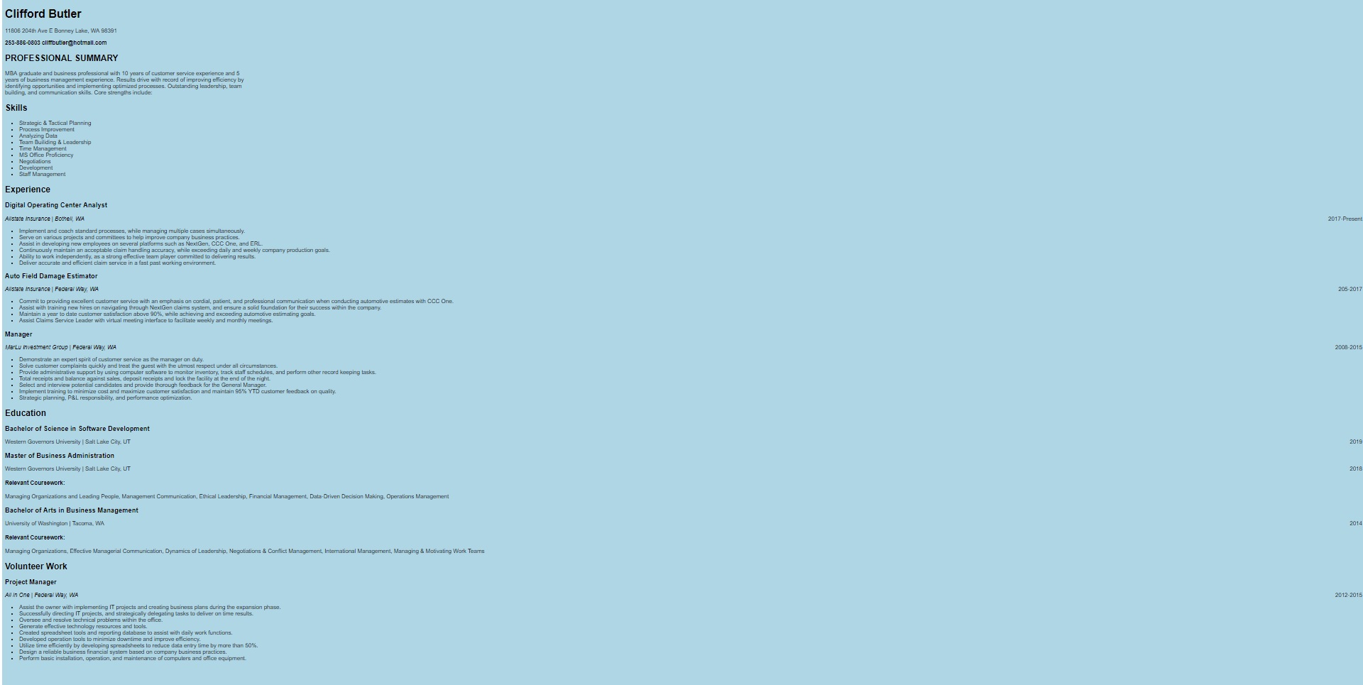 Github Cliff002 Resume Html Css Creating A Professional Resume